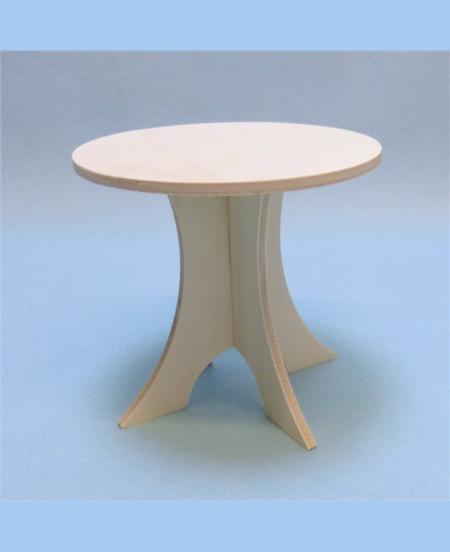 Table ronde miniature en kit