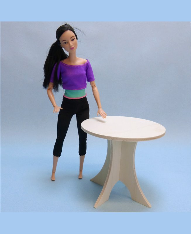 Table ronde miniature en kit